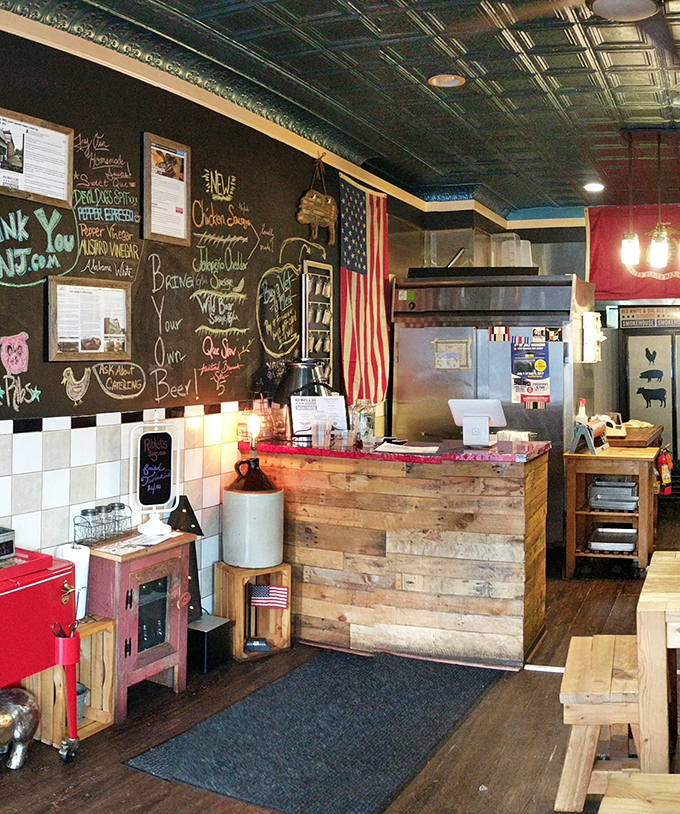 Where barbecue dreams begin &ndash; a counter that's seen thousands of hopeful faces eagerly awaiting their trays of smoky perfection.