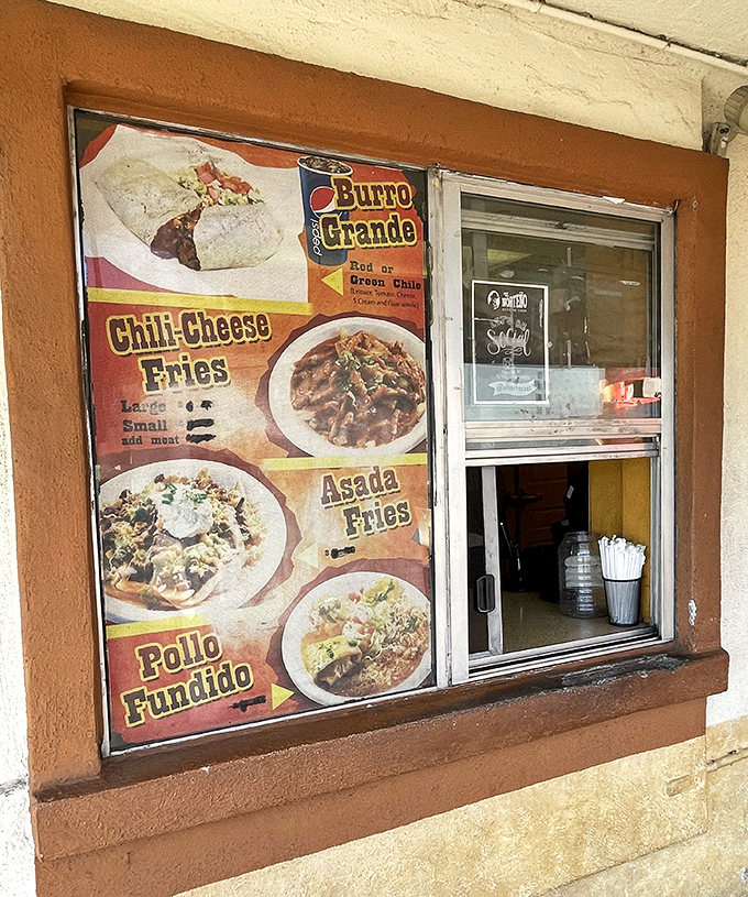 The ordering window frames your destiny &ndash; and that destiny involves cheese enchiladas, obviously.