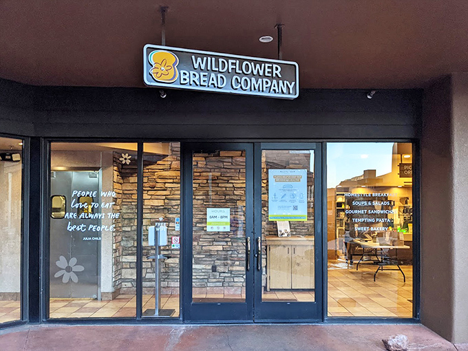 The front door provides the perfect entrance designed for people looking for the best deli in the area.