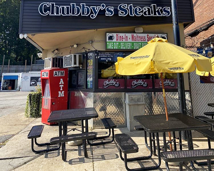 Outdoor seating for when Philadelphia weather cooperates and you want to enjoy your sandwich al fresco style.