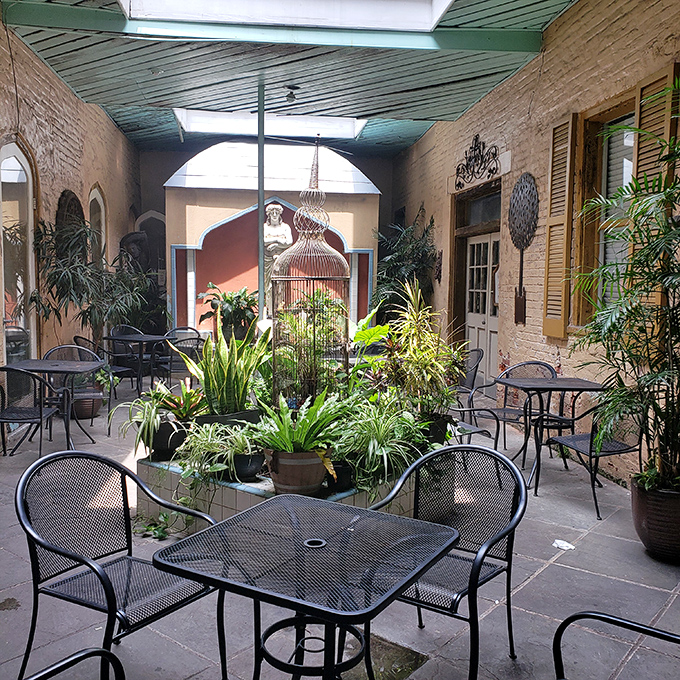 Hidden courtyards with lush plants are New Orleans' superpower &ndash; peaceful sanctuaries where pastries taste even better than they should.