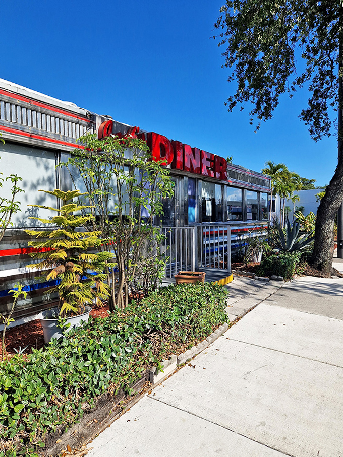 The diner's exterior promises no gimmicks, just honest food that's been perfected over decades rather than invented last Tuesday.