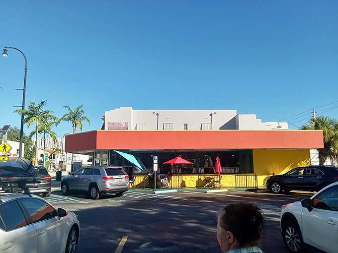 The exterior view reveals Jimmy's true superpower &ndash; looking exactly like the kind of place where taxi drivers and local chefs eat on their day off.