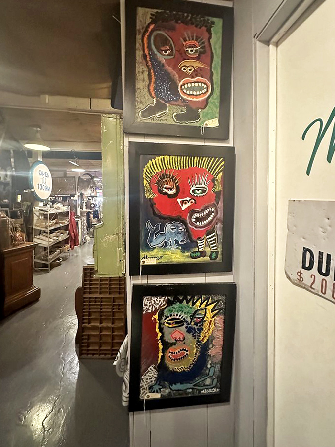 Folk art faces with expressions that could either terrify or delight &ndash; the perfect conversation starters for your most adventurous wall space.