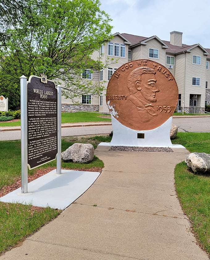 The path to penny enlightenment is paved with good intentions and informative plaques about community spirit.