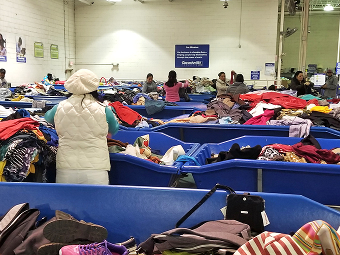 The true spirit of outlet shopping &ndash; a diverse crowd of determined treasure hunters, each with their own mission but united by the universal thrill of the find.