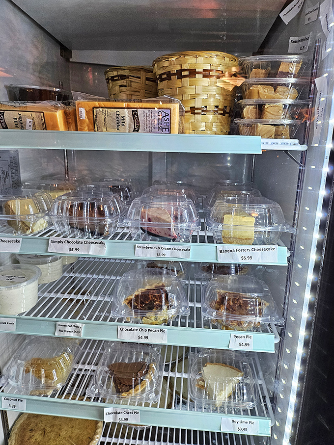 The dessert case&mdash;where willpower goes to surrender. Each pie and cake patiently waiting its turn to ruin your diet plans.