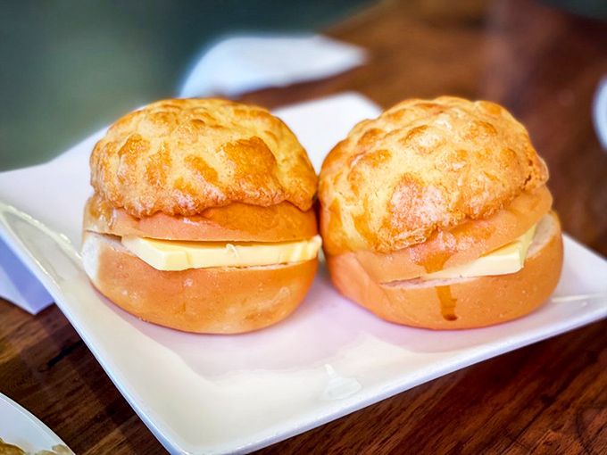 Pineapple buns that contain no actual pineapple&mdash;just golden, buttery goodness that makes you question why all bread doesn't aim this high.