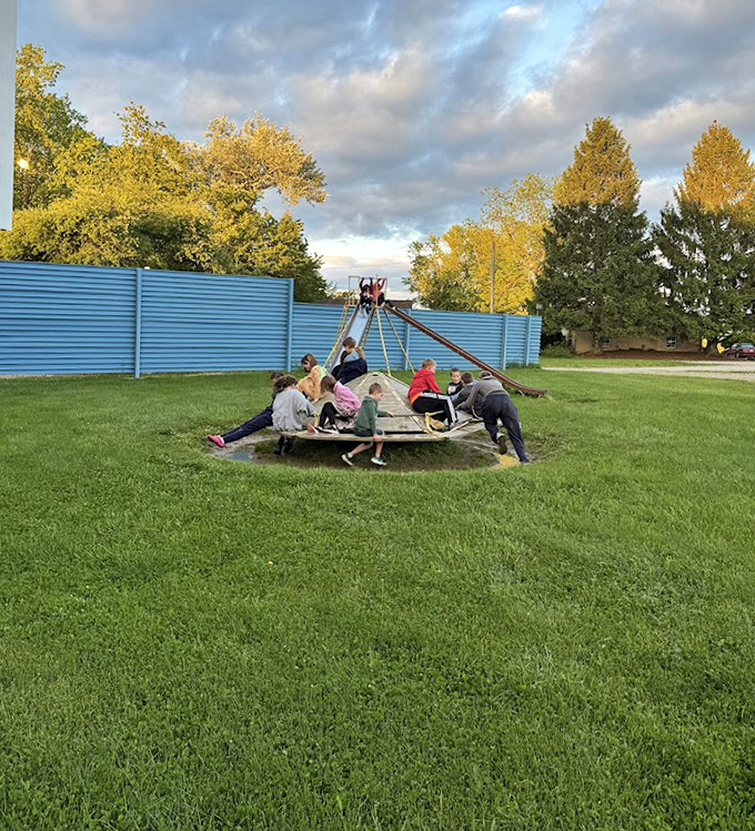 This isn't just a playground&mdash;it's where kids burn energy before surrendering to the hypnotic glow of Hollywood under the stars.