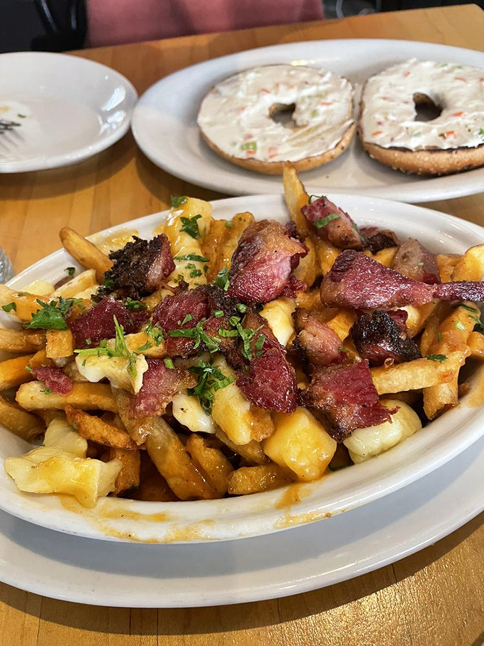 Pastrami fries&mdash;where New York deli meets Canadian comfort food in a glorious, cheese-covered rebellion against dietary restraint.