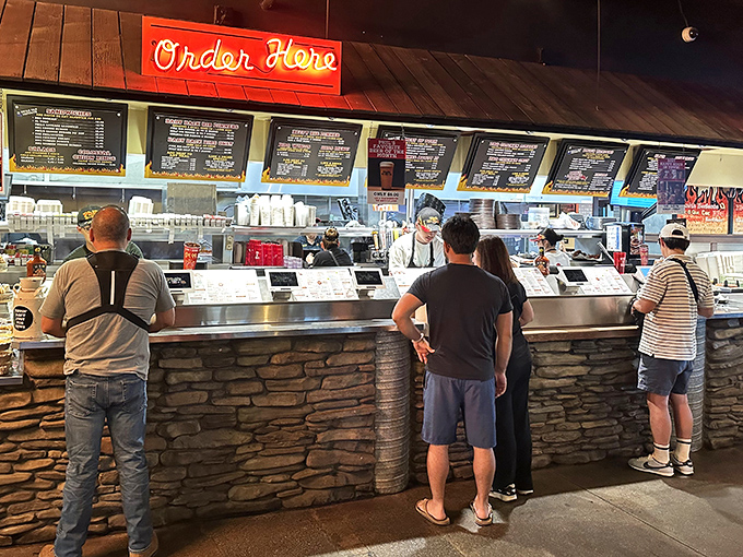 The gateway to flavor country. This ordering counter has witnessed countless first-timers transform into lifelong devotees after just one meal.
