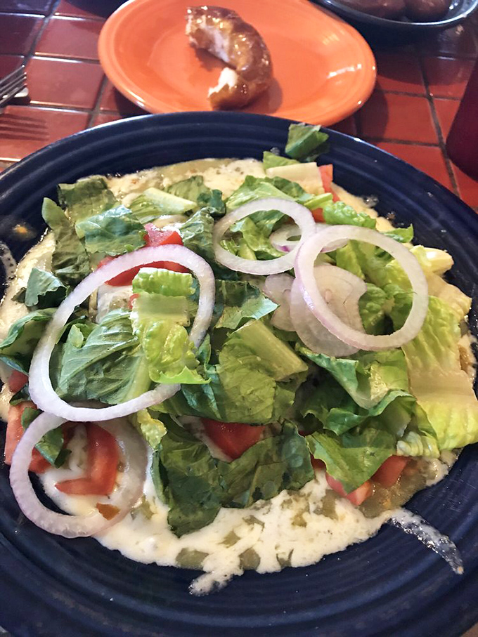 This isn't just an omelet&mdash;it's a garden party with eggs as the host. Fresh veggies and melted cheese create the perfect breakfast landscape.