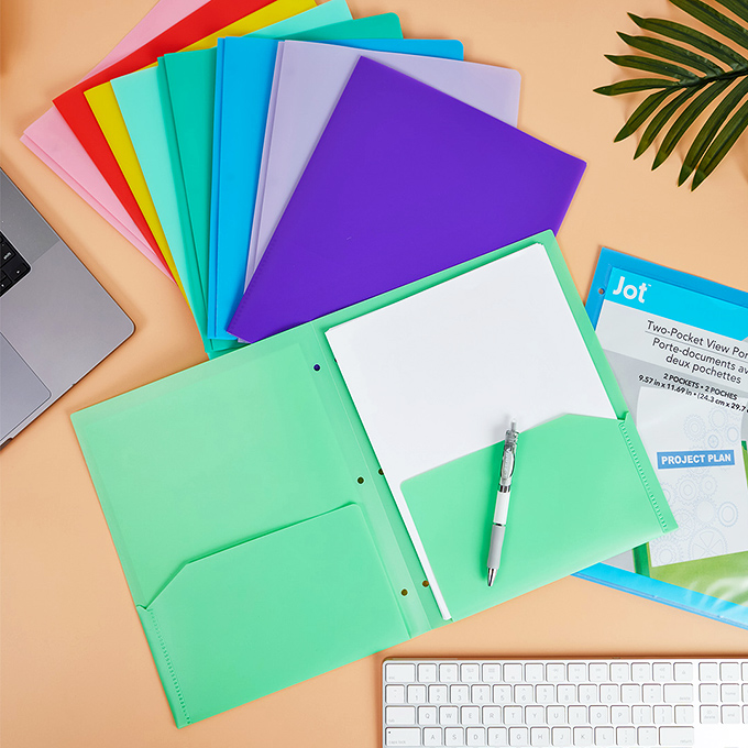 School and office supplies in a rainbow of possibilities, making organization both affordable and surprisingly stylish.