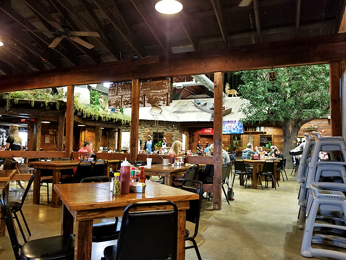 Wooden tables and rustic charm create an atmosphere where you can focus on what matters&mdash;the serious business of enjoying exceptional seafood.