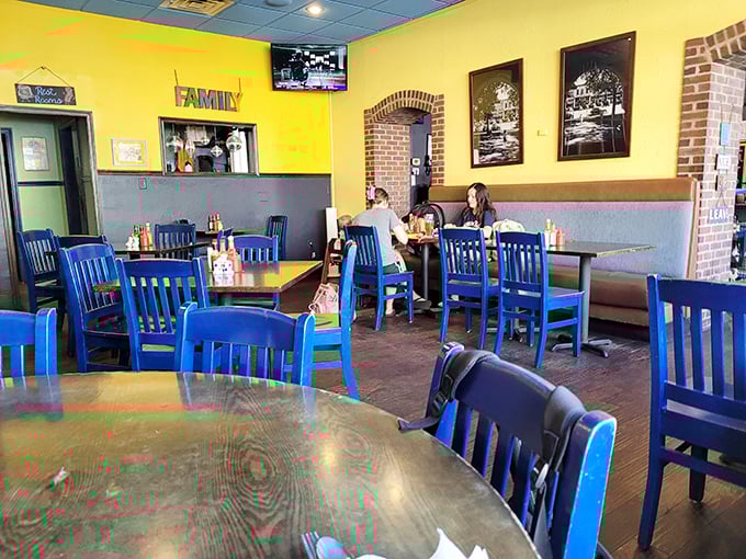 The dining room fills up fast with folks who know where to find Manhattan's best morning meal.