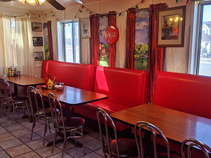 Red vinyl booths&mdash;the thrones of diner royalty. Where everyone gets treated like a regular, even on their first visit.