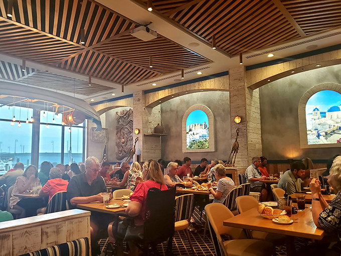 The dining room hums with the satisfied murmurs of patrons experiencing what might be the highlight of their vacation&mdash;or just a really good Tuesday.