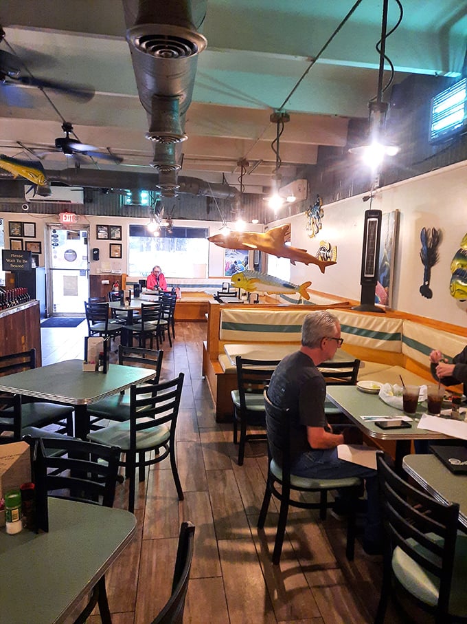 The dining room feels like eating in a friend's beach house – if your friend happened to be an exceptional seafood chef.