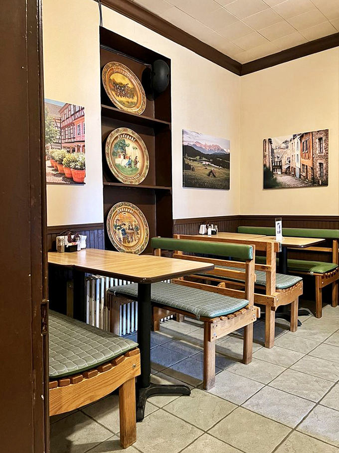 These booths have witnessed countless family celebrations, first dates, and the satisfied sighs that follow the last bite of perfect fried chicken.