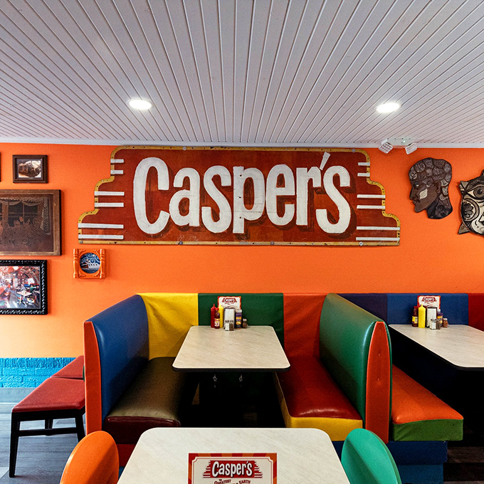 Booth seating that's witnessed everything from first dates to family celebrations to solo Frito pie contemplations.