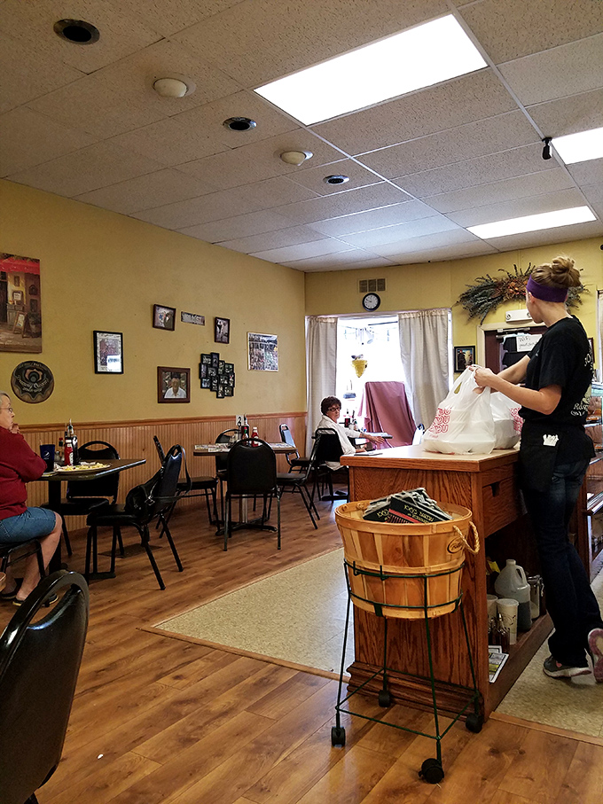 Please Seat Yourself isn't just a sign&mdash;it's an invitation to join the community of breakfast believers at this Ridgway institution.