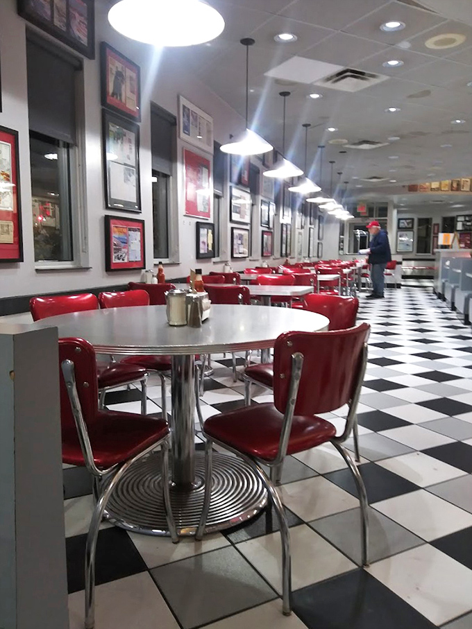 Empty tables never stay that way for long—the classic diner setting promises conversations between strangers and chili-fueled revelations.