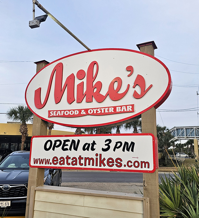 That sign isn't just directions—it's an invitation to join a Panama City Beach tradition where seafood gets the respect it deserves.