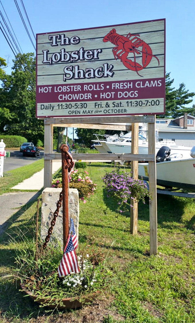 That roadside sign isn't just advertising&mdash;it's a beacon of hope for hungry travelers seeking authentic Connecticut seafood treasures.