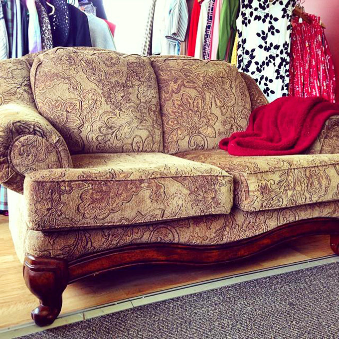 This elegant patterned sofa has stories to tell &ndash; imagine the conversations it's witnessed and the naps it's hosted over the years.