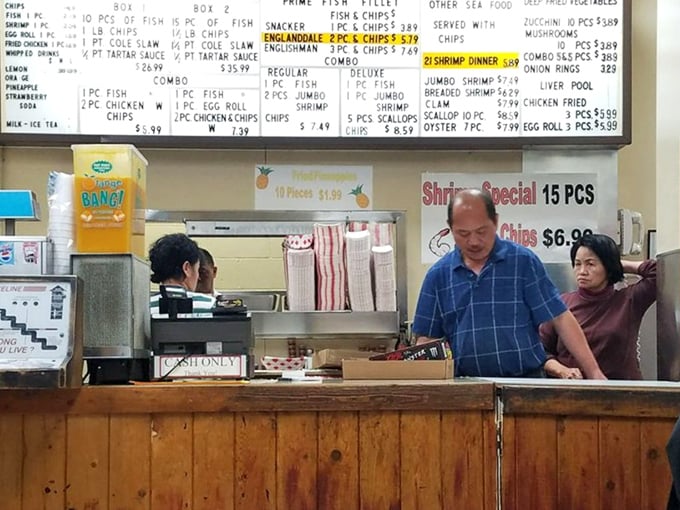 The staff works with the focused precision of NASA engineers, except their mission is delivering perfectly fried seafood instead of rockets.