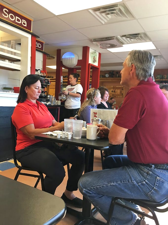 The heart of any great diner is its staff. That knowing smile says, "Yes, our coffee is always fresh, and yes, we remember how you like your eggs."
