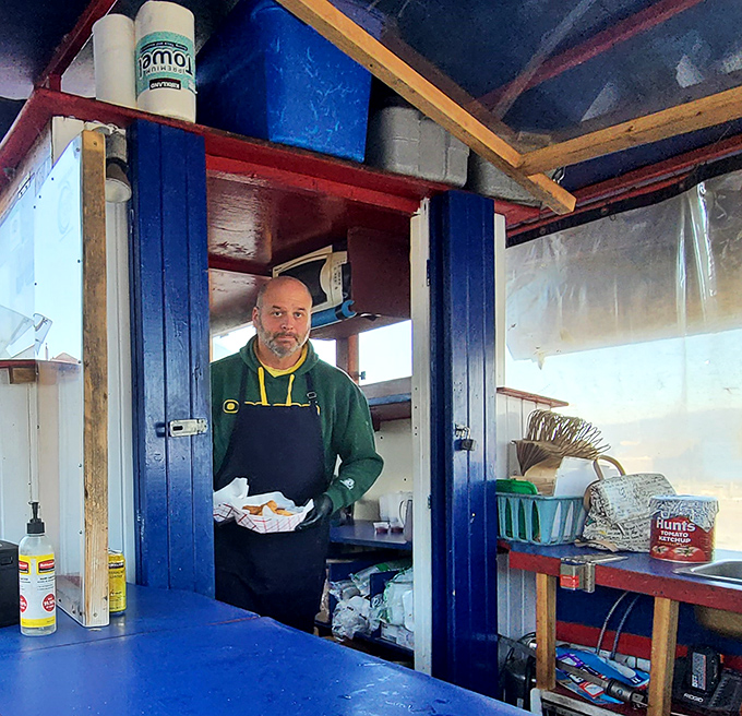 The captain of this culinary ship prepares your order with practiced precision. This is food made with purpose.