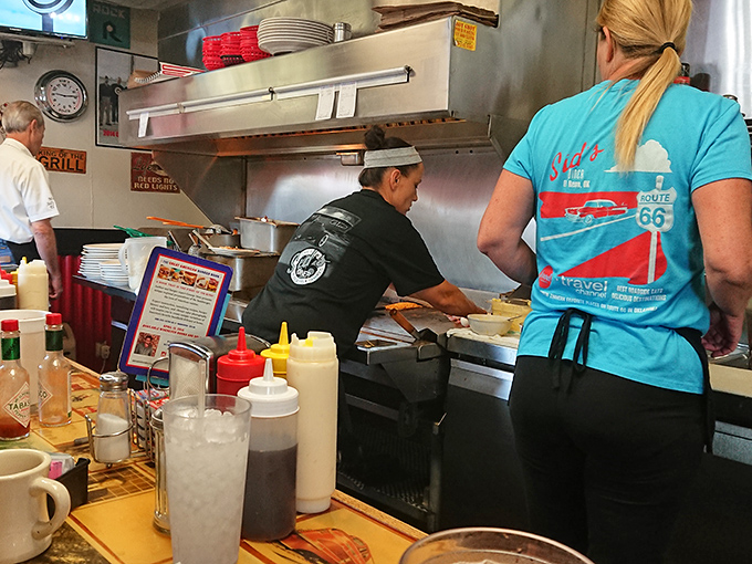 Where burger magic happens &ndash; watching the griddle masters at Sid's is like seeing a delicious ballet performed with spatulas instead of tutus.