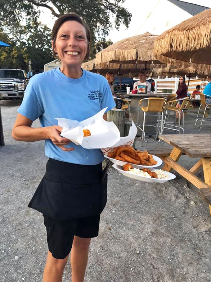 The true secret ingredient of any great seafood shack: staff who handle your order with the care of someone feeding their own family.