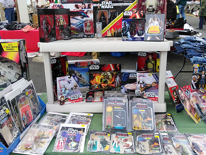 Star Wars collectibles that would make George Lucas himself do a double-take. Vintage action figures and memorabilia that transport fans to galaxies far, far away.