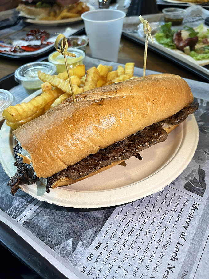When a sandwich requires structural support from toothpicks, you know you're in for something epic. Meat, bread, happiness.