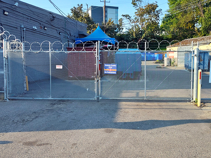 The loading area&mdash;where today's donations become tomorrow's discoveries in the circle of secondhand life.