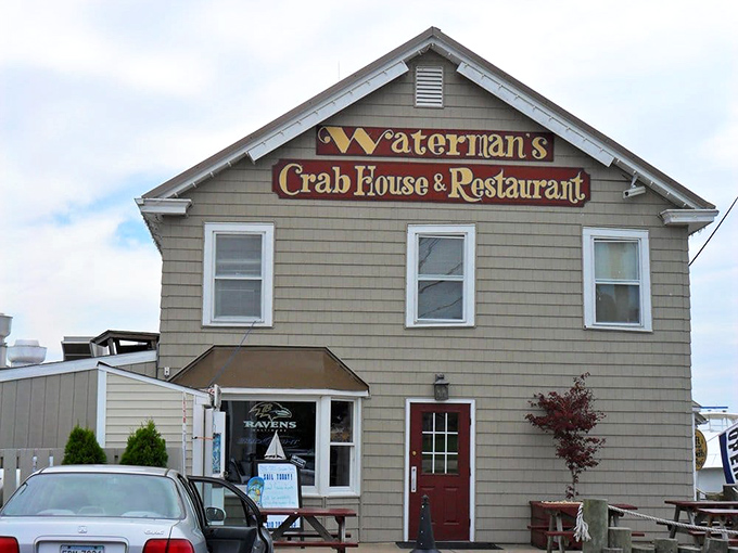 The unassuming exterior hides seafood treasures within, like a pirate chest disguised as a cozy Eastern Shore cottage.