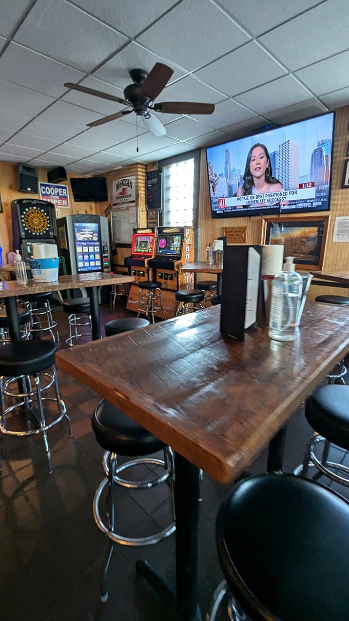 Where serious food meets casual atmosphere. Those wooden high-tops aren't just tables&mdash;they're front-row seats to Pennsylvania tavern culture.