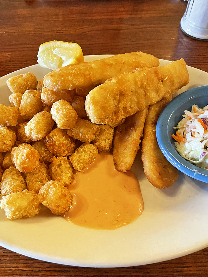 These golden tater tots and fish sticks aren't just food&mdash;they're time machines to the comfort of childhood, upgraded with the satisfaction of adult-sized portions.