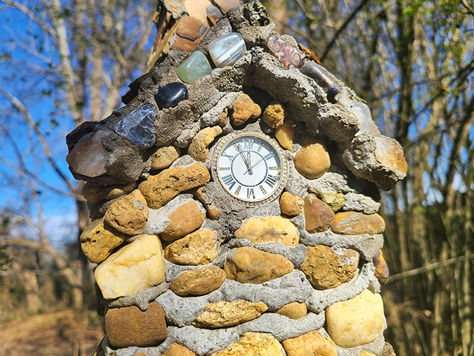 Even the clock tower got the stone treatment. Time stands still when you're marveling at craftsmanship that makes Swiss watchmakers look impatient.