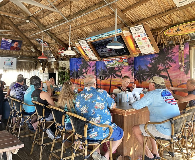 The tiki bar&mdash;where strangers become friends and friends become family. Those tropical shirts aren't just clothing; they're a lifestyle choice.