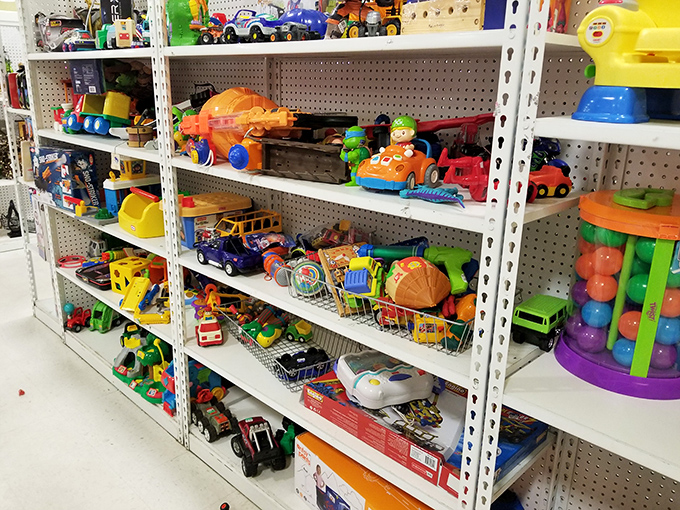 Toy story come to life! One person's playroom cleanout becomes another family's weekend of rediscovered analog entertainment.