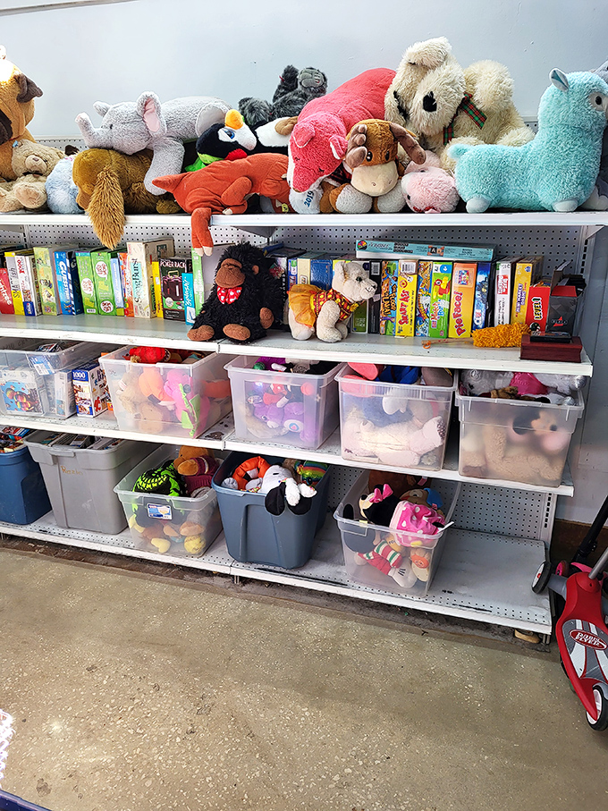 The island of misfit toys, where stuffed animals with hopeful eyes await second chances and new adventures with the next generation.