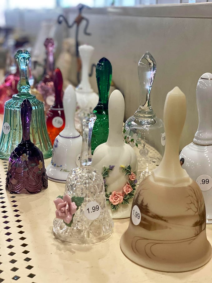 Delicate glass bells that tinkle with nostalgia. For less than two bucks, you can own the sound of your great-aunt's curio cabinet.
