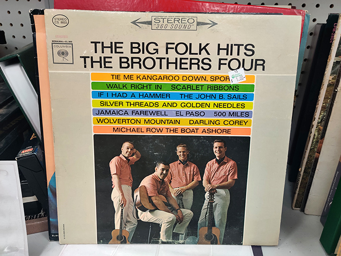 The Brothers Four album cover reminds us of a simpler time, when matching outfits were the height of musical credibility.