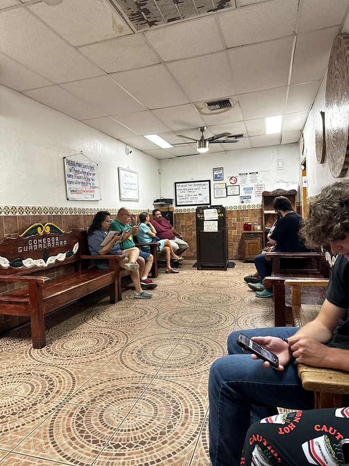 The waiting area&mdash;where anticipation builds and strangers become temporary friends united by a common mission: authentic Mexican cuisine.