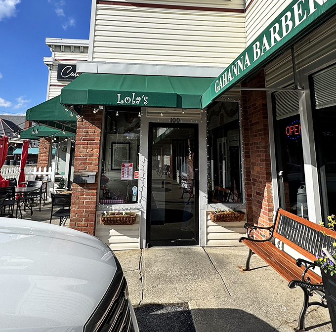 The entrance feels like crossing the border into a small Italian village, minus the passport check but with all the anticipation.