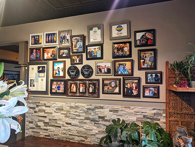 A wall of memories and achievements that tells you this place has history&mdash;and loyal customers who've become family.