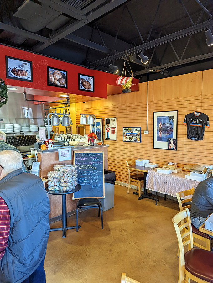 Danish flags, cycling memorabilia, and the promise of pastries create an atmosphere that's part European caf&eacute;, part Tucson treasure, and entirely delightful.